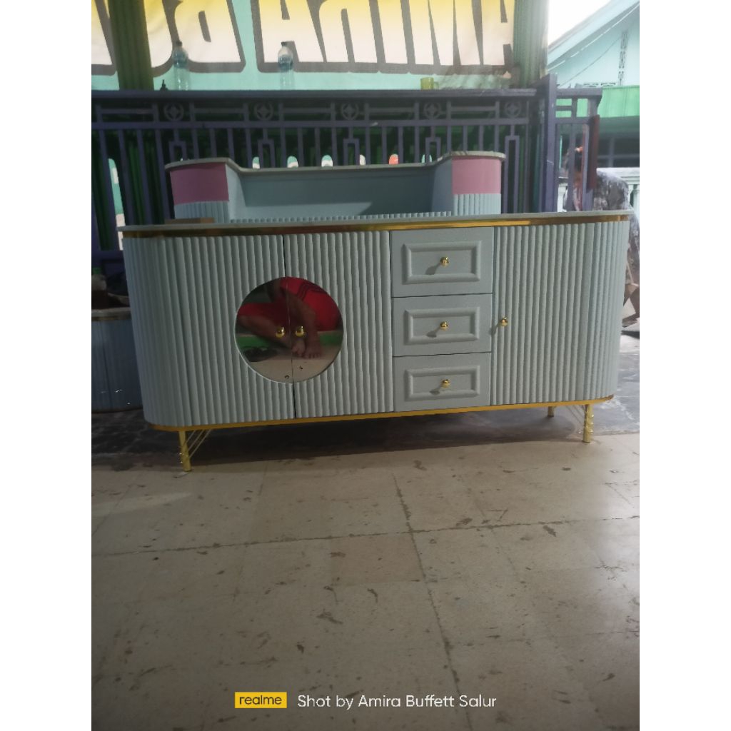 Jual [Custom Made] Bufet Oval Premium Elestra | Diswar Credenza ...