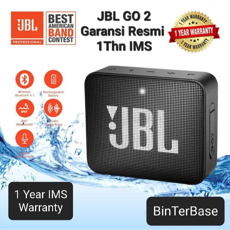 Jual Speaker Bluetooth JBL GO 2 ORIGINAL 100% GARANSI RESMI IMS 1 TAHUN go2 wireless portable ...