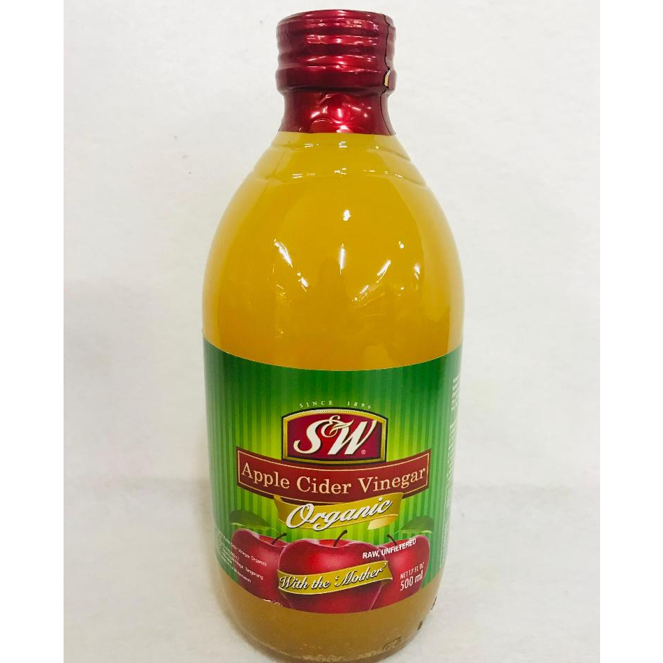 Jual S&W Organic Unfiltered Apple Cider Vinegar 500ml SW Cuka Apel ...