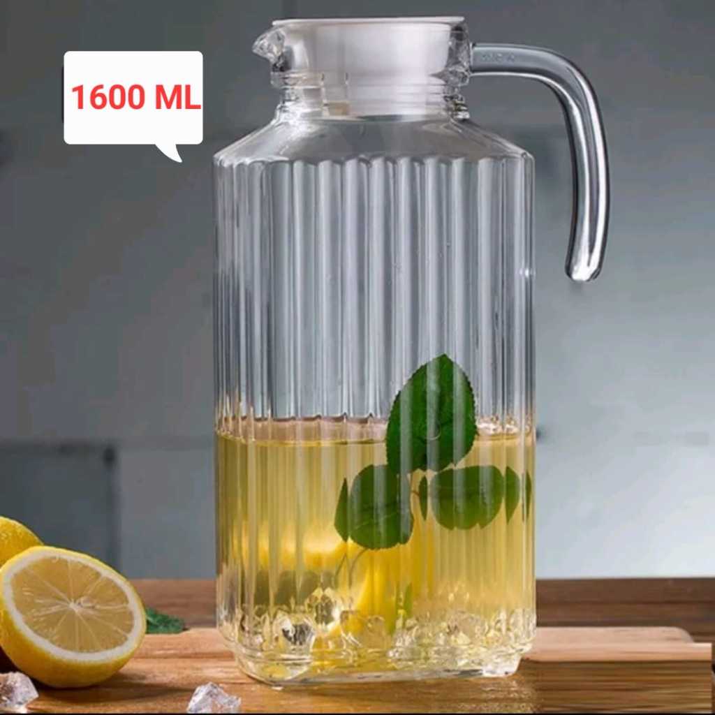 Jual Teko Minum Kaca Teko Jug Kaca Pitcher Teko Minum Tempat Minyak 1,8 ...