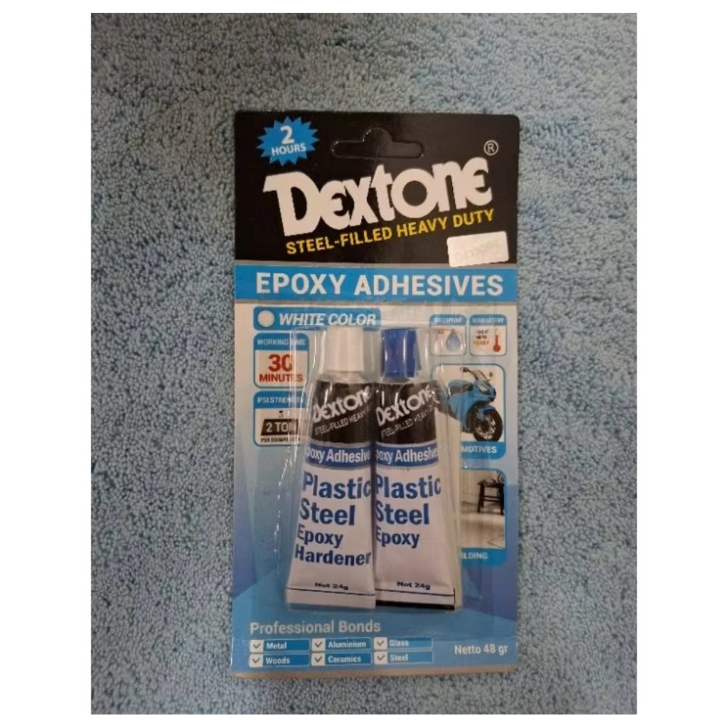 Jual LEM BESI DEXTONE 2 JAM 2JAM 2 HOURS PLASTIC PLASTIK STEEL 48gr ...