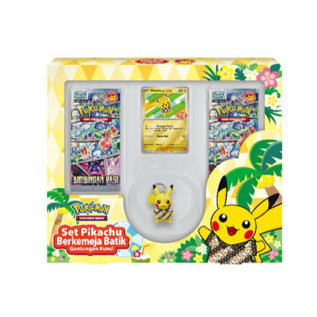 Jual TCG Pokemon Set Pikachu Berkemeja Batik - TCG Pokemon | Shopee Indonesia
