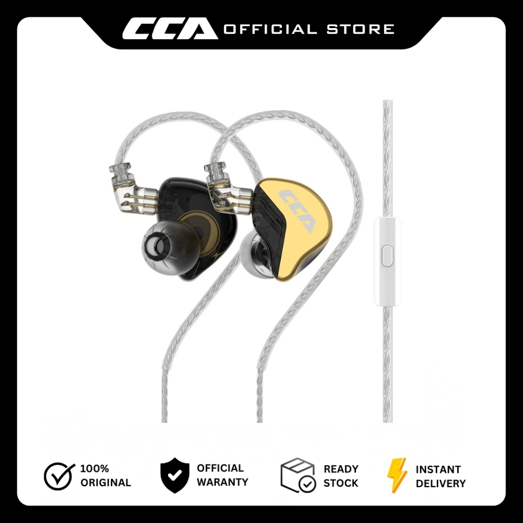 Jual CCA CRA+ with Mic In Ear Monitor Earphone Upgrade from CCA CRA ...
