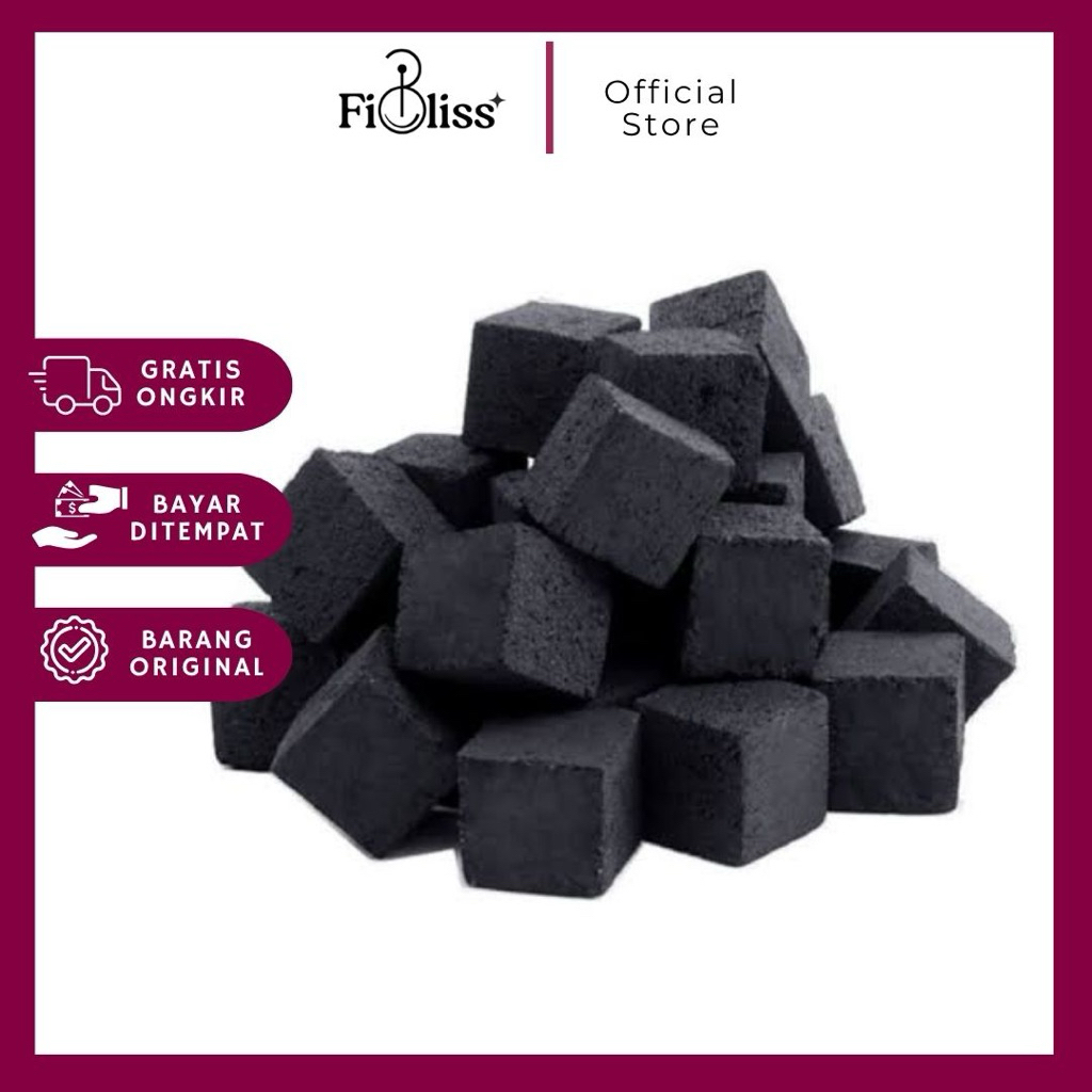 Jual Arang Briket Batok Kelapa Berat 1Kg Tahan Lama Saat di Bakar dan ...