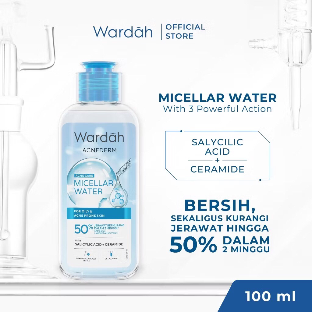 Jual Wardah Acnederm Acne Care Micellar Water Ceramide Salicylic Acid ...
