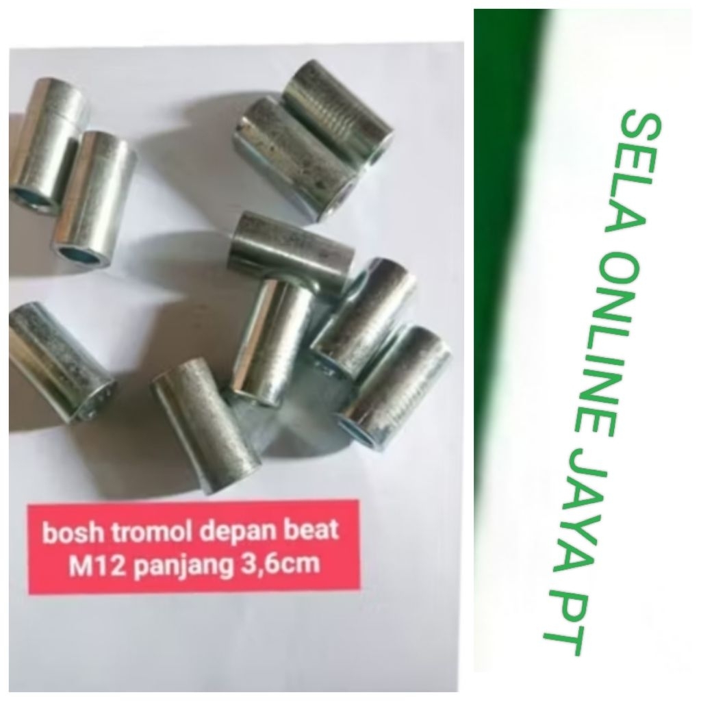 Jual bosh bos tromol roda depan beat Vario m12 panjang 3,6cm | Shopee ...