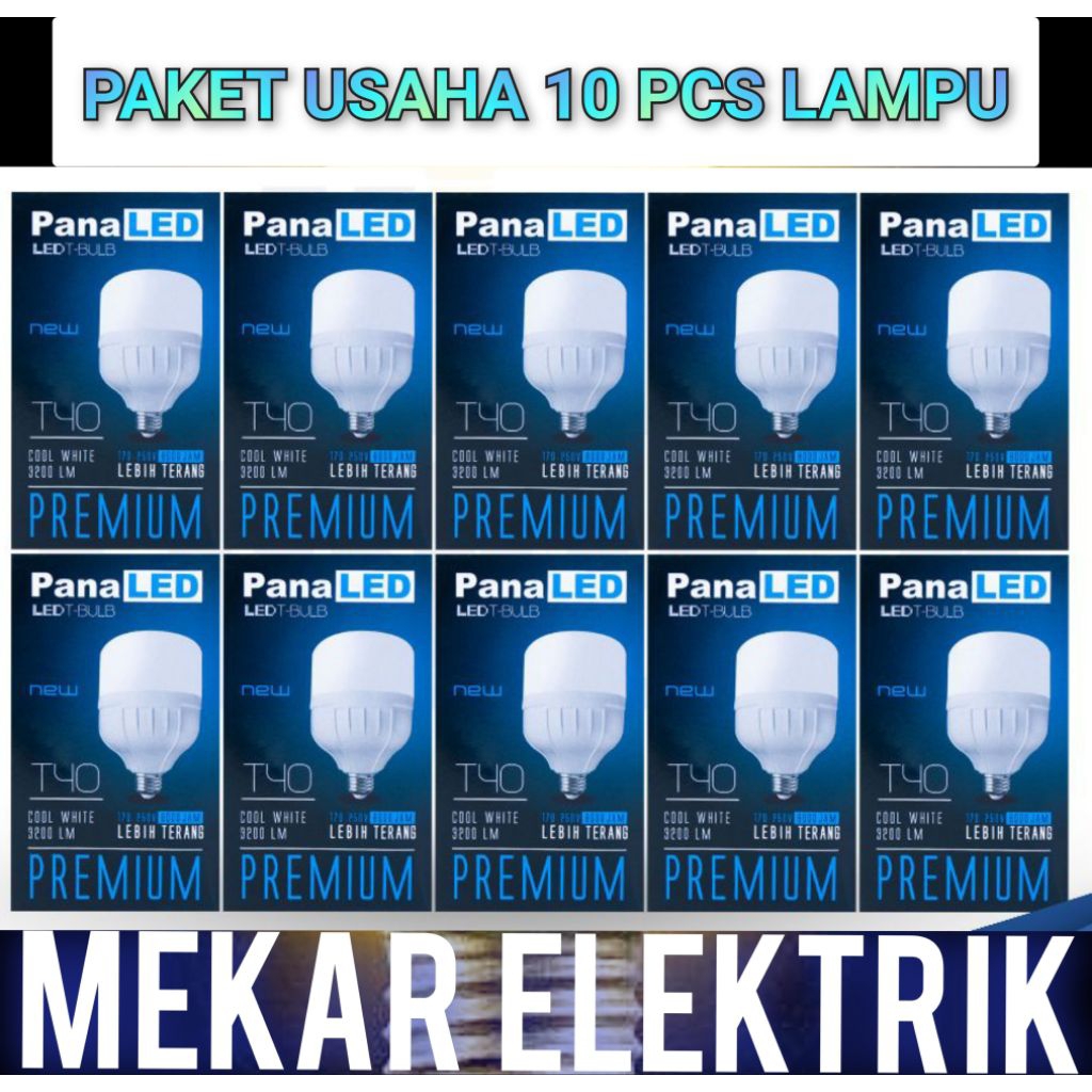 Jual Lampu LED Putih PanaLED PREMIUM 10PCS 5W 10W 15W 20W 30W Bohlam LED | Shopee Indonesia