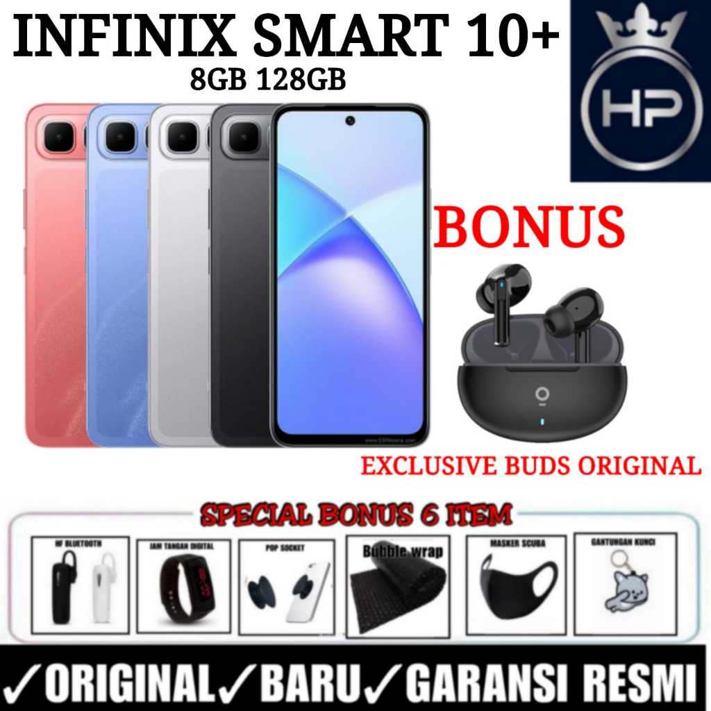 Jual INFINIX SMART 10 PLUS 8/128 GARANSI RESMI | Shopee Indonesia