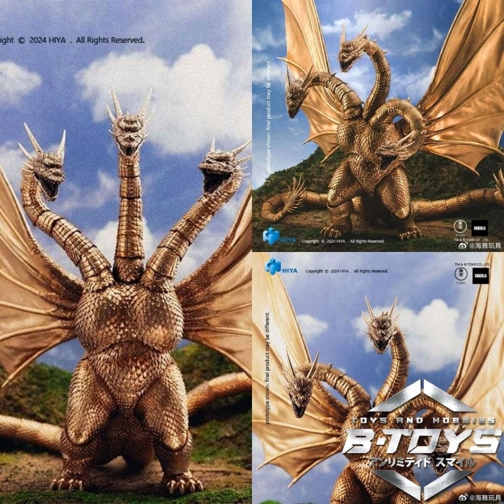 Jual HIYA king ghidorah 1991 Exquisite Basic Godzilla vs King Ghidorah ...