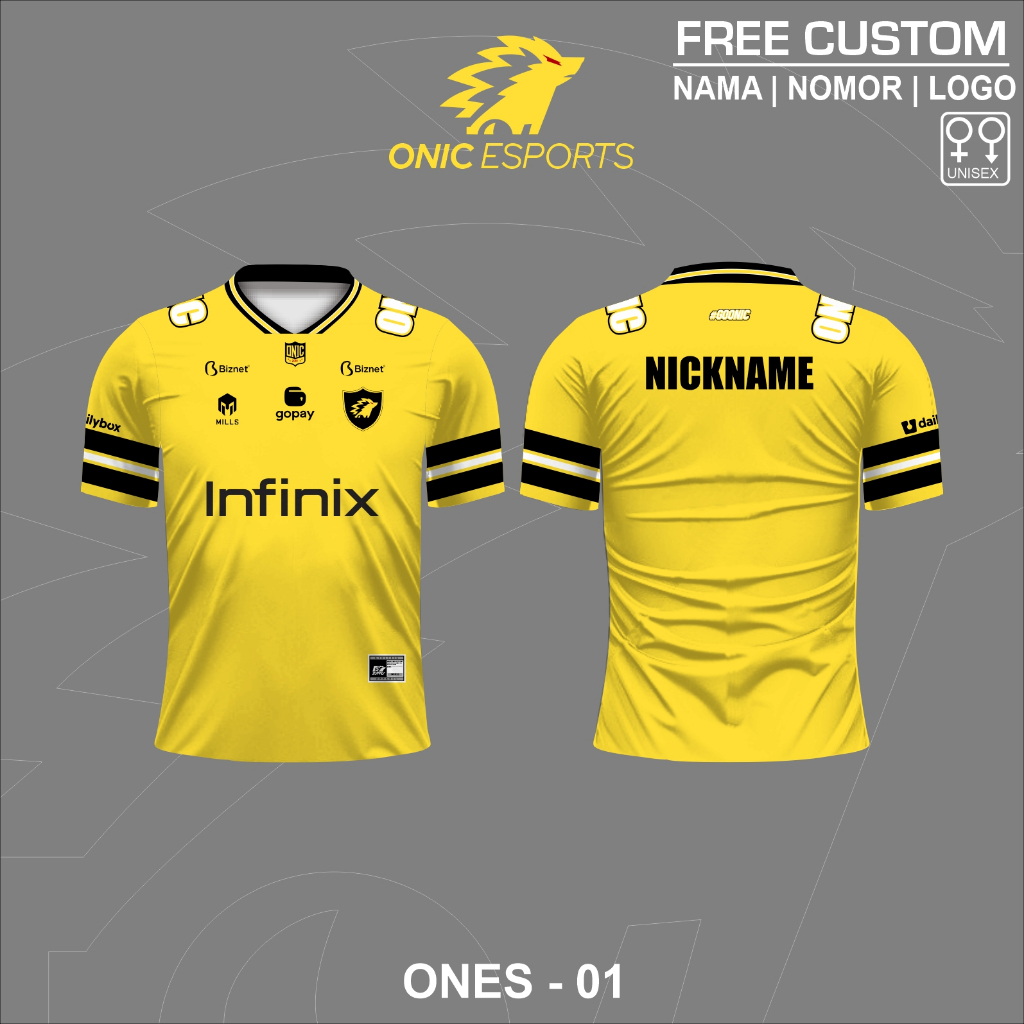 Jual Jersey onic esport terbaru baju gaming kaos e sport 2025 free ...