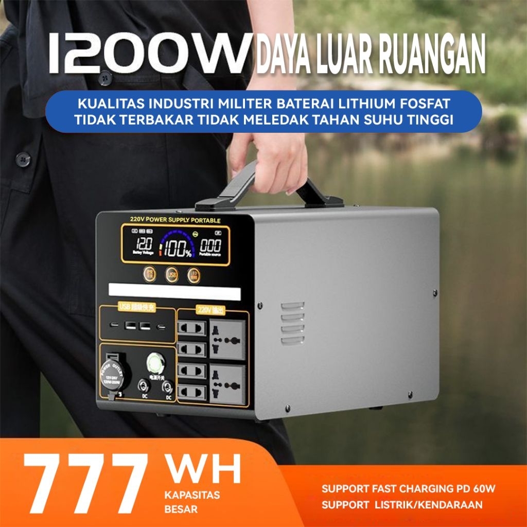 Jual Ready Portable Power Station Outdor camping 220V 400W/500W/800W ...