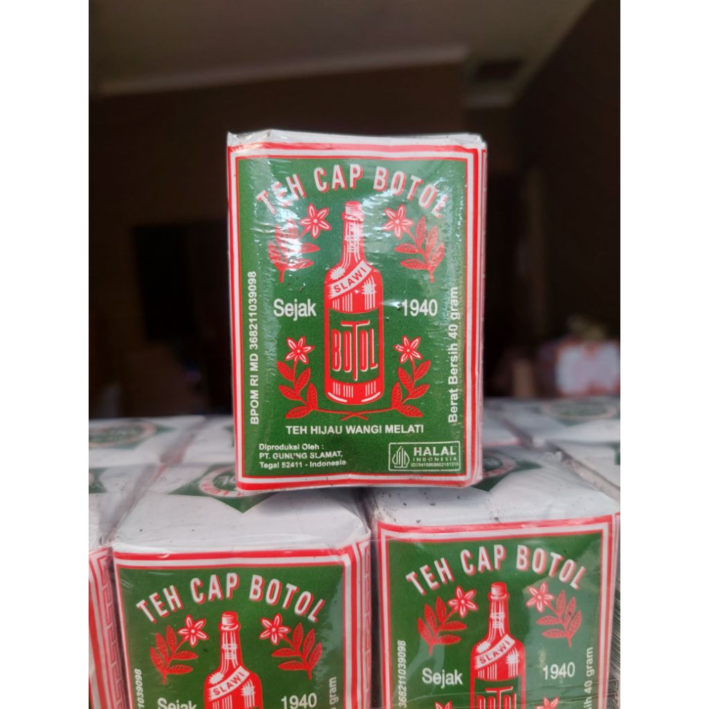 Jual Teh cap botol hijau 40gram (SLOP) | Shopee Indonesia