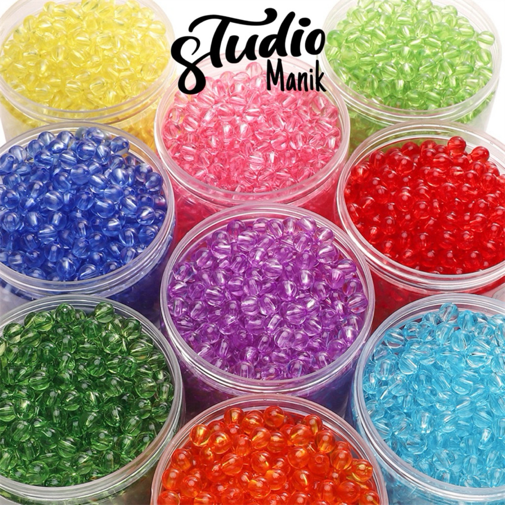 Jual Manik Manik Kaca Bening 8mm (15gr) | Shopee Indonesia