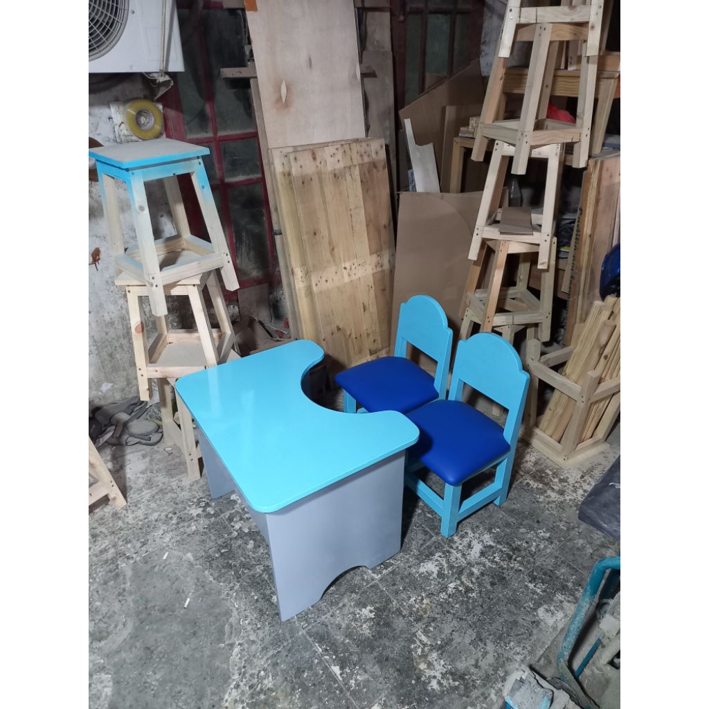 Jual PESANAN BPK. JASON (meja terapi + 1 kursi PINK) Natural/Warna ...