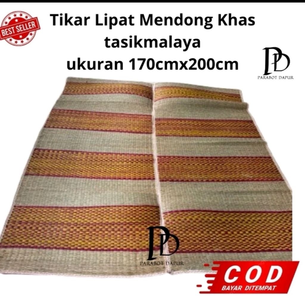 Jual tikar mendong 85 (170x200cm) asli jumbo tebal samak tikar tenun ...