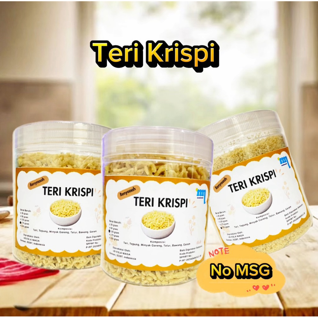 Jual TERI CRISPY SUPER NON MSG / TERI CRISPY MPASI BAYI | Shopee Indonesia