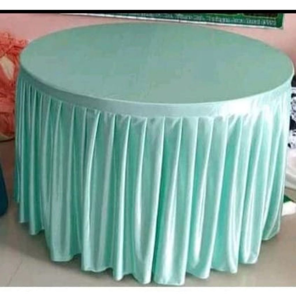 Jual Cover meja Bulat / Diameter 120 cm tinggi 75 cm / Bundar bahan ...