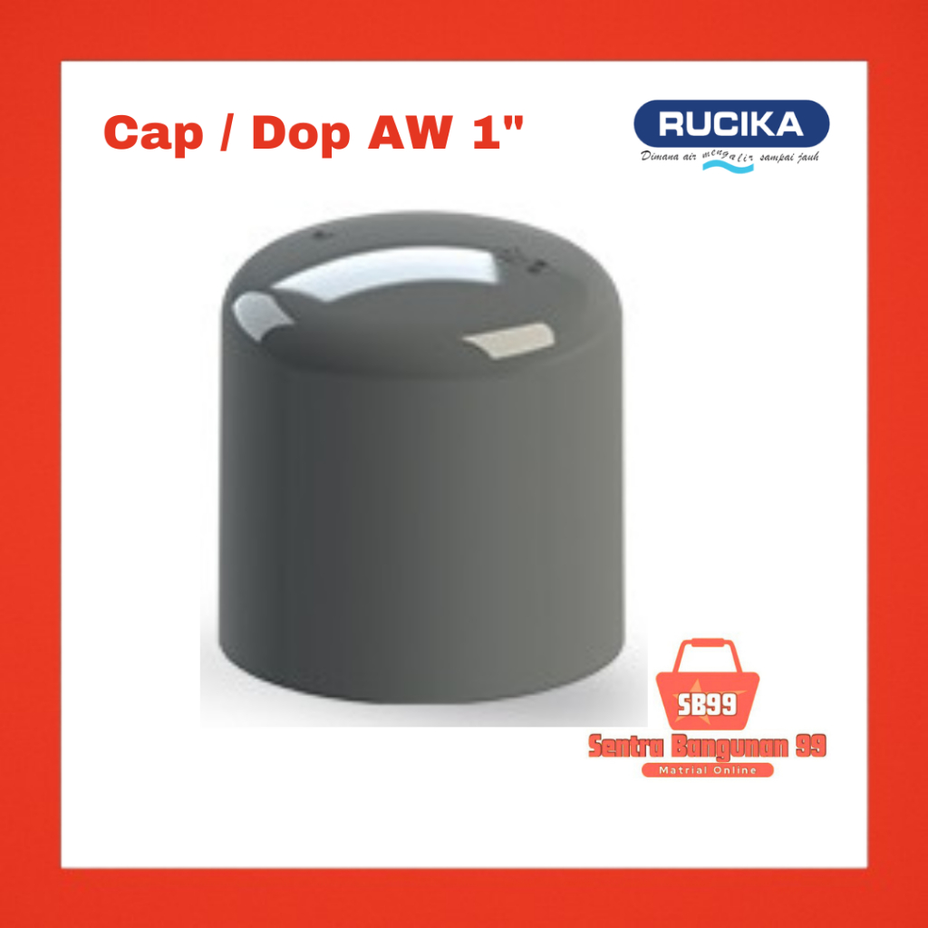 Jual Rucika Dop Cap PVC 1" Inch AW (Tebal) | Shopee Indonesia