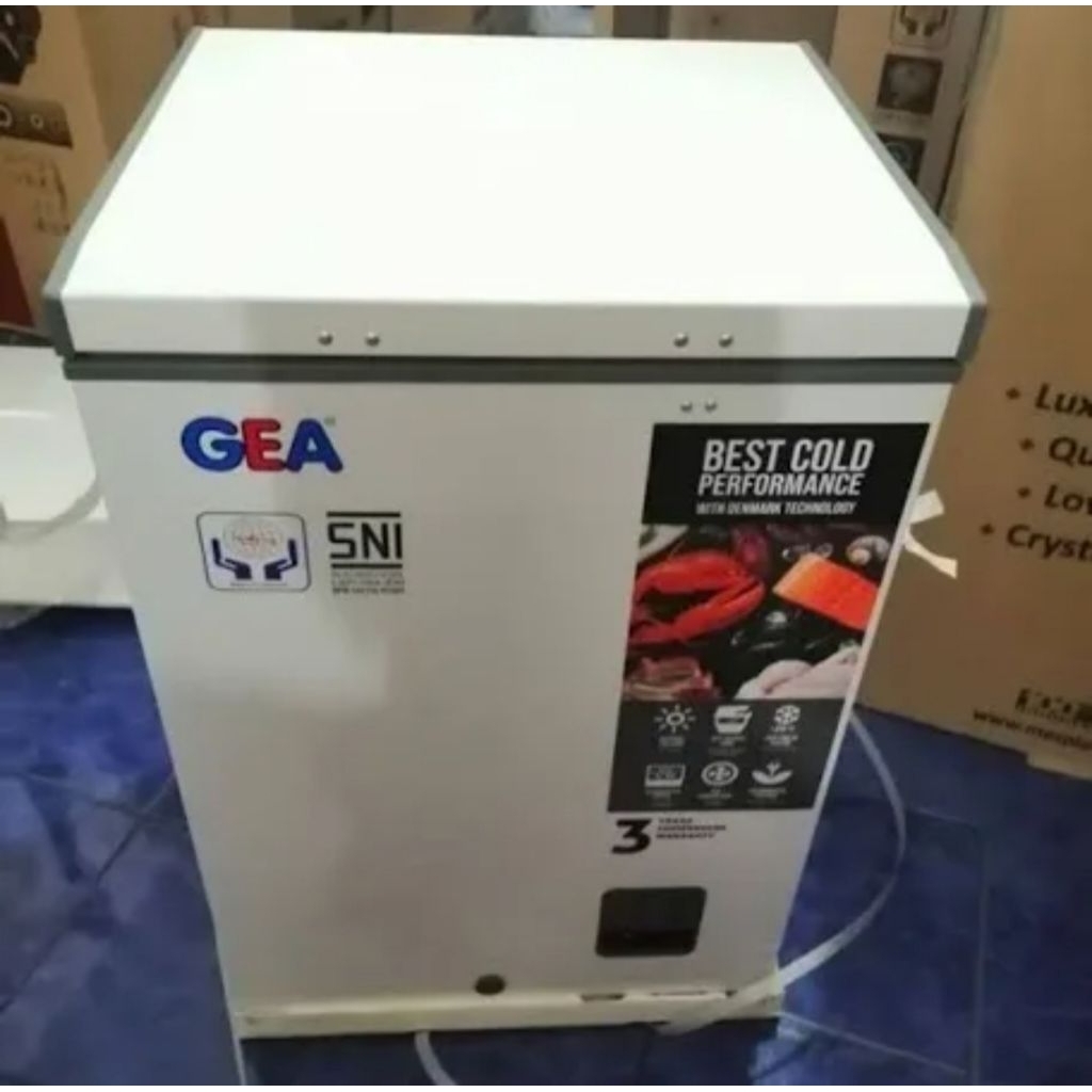Jual GEA Box / Chest Frezzer Ukuran 100 Liter : Tipe = AB-108R | Shopee ...