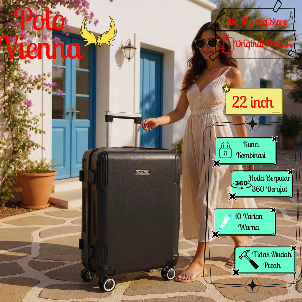 Jual PROMO 10.10 KOPER 22 INCH POLO vienna 900 BISA COD GARANSI ...