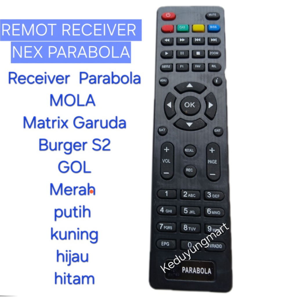Jual Remot Receiver Nex Parabola merah putih kuning hijau hitam Matrix ...