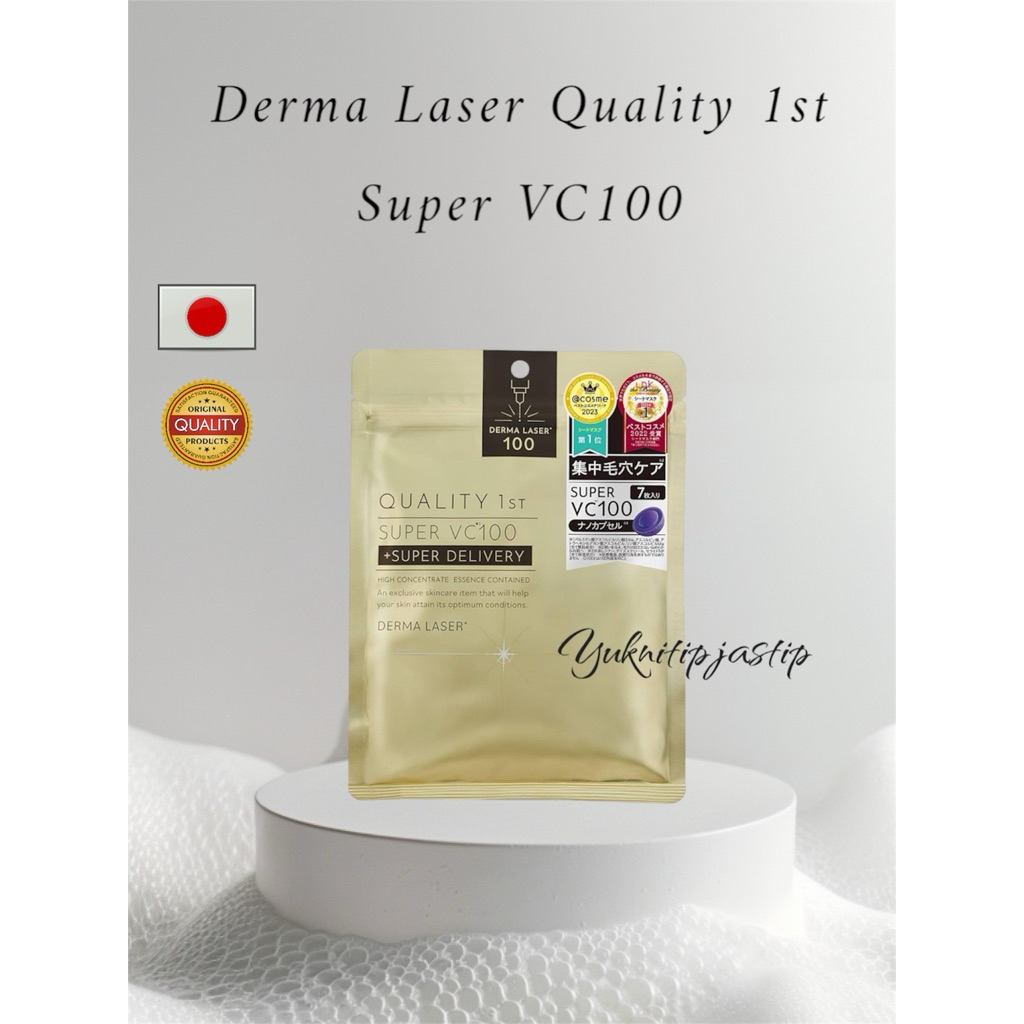 Jual Ready Stock Masker Derma laser vc100 gold mask 7sheets Masker ...