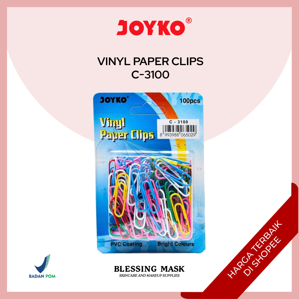 Jual JOYKO Paper Clip | Klip Warna Joyko C-3100 | ATK Blessingmask ...