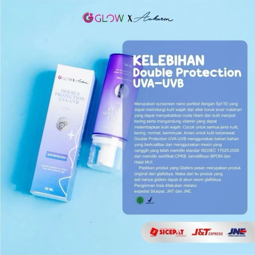 Jual DOUBLE PROTECTION UVA-UVB SPRAY | GlafidsyaGlow x Awkarin ...