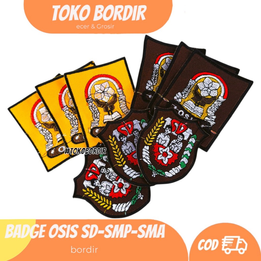 Jual Badge logo osis SD SMP SMA bordir | Shopee Indonesia