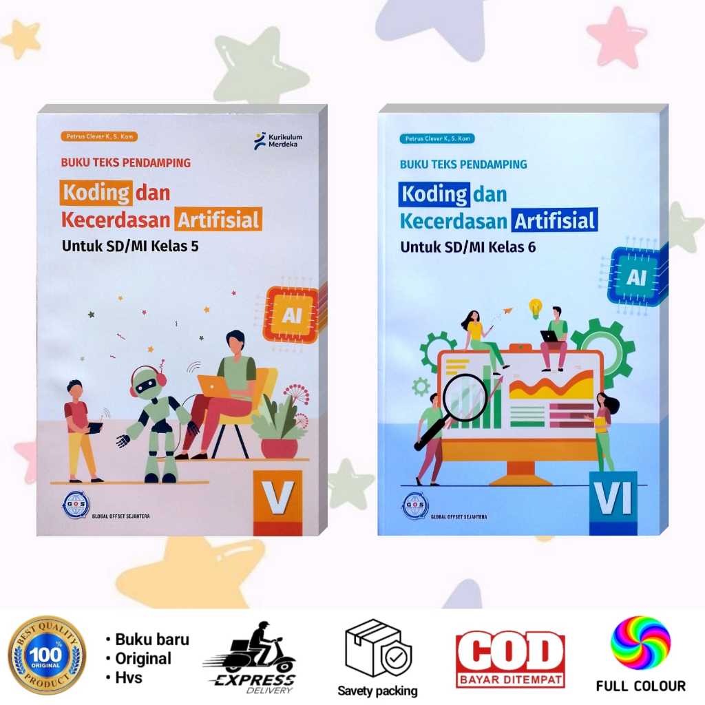 Jual Buku Siswa Pendamping KODING DAN KECERDASAN ARTIFISIAL, Kelas 5,6 ...
