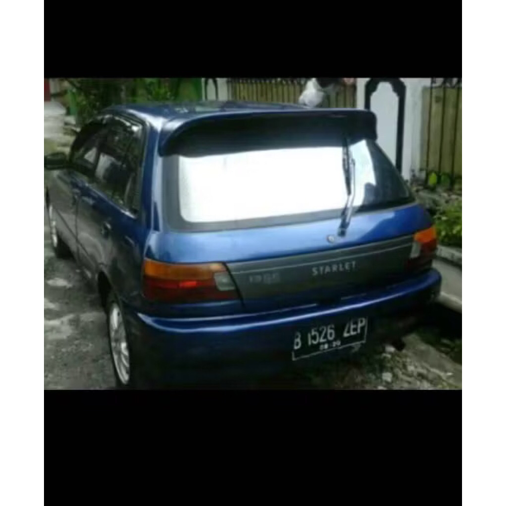 Jual Spoiler Toyota Starlet Kapsul Fiber Hitam Doff | Shopee Indonesia