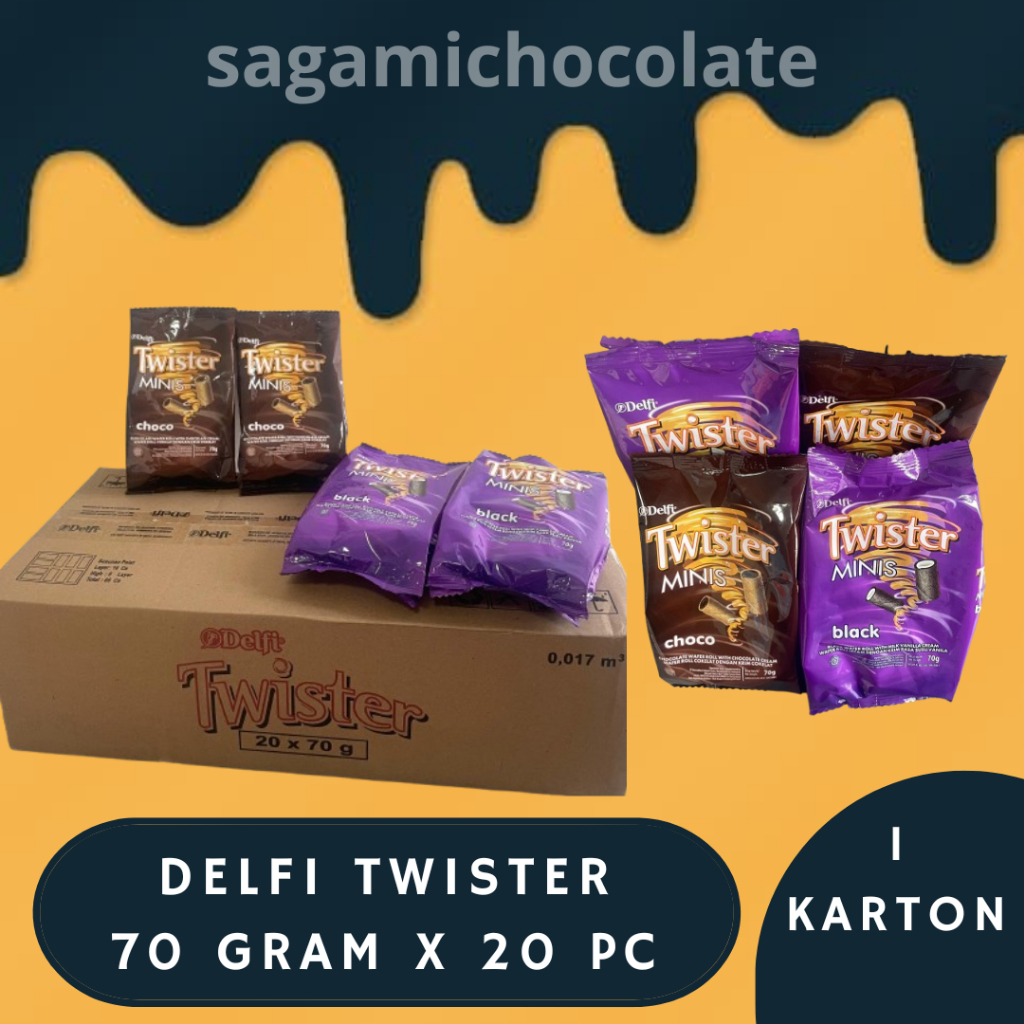 Jual DELFI TWISTER 70GR 1 KARTON ISI 20 | CHOCOLATE BLACK VANILLA ...