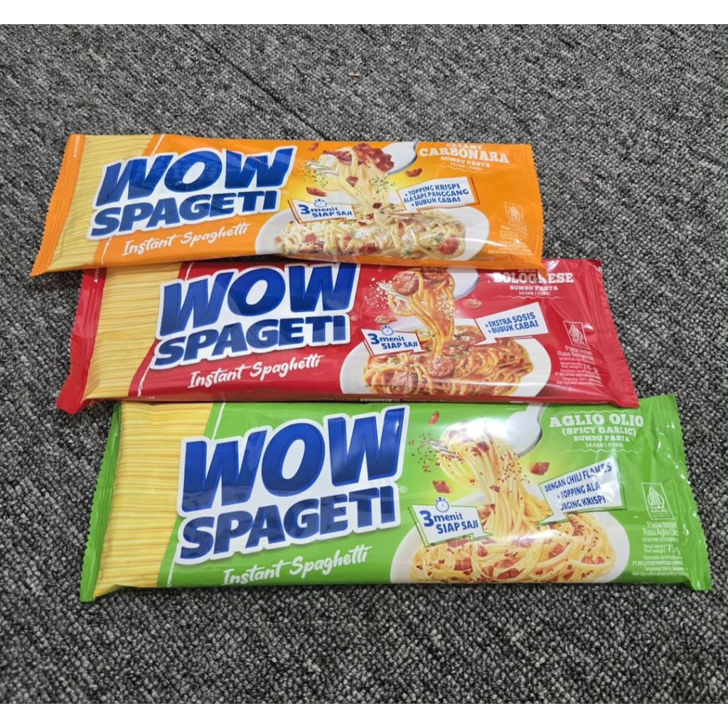 Jual Wow spageti instant spaghetti 84g | Shopee Indonesia