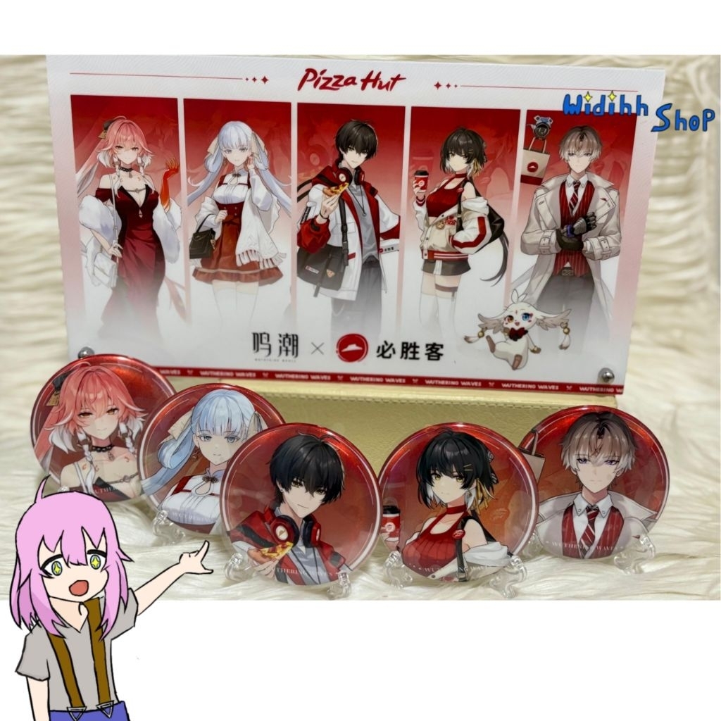 Jual Wuthering Wave x Pizza Hut Collaboration Acrylic Standee / Wuwa ...