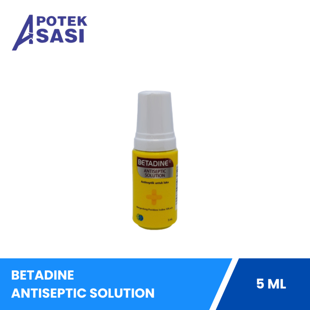Jual Betadine Antiseptic Solution 5 Ml - Antiseptik pada Luka untuk ...
