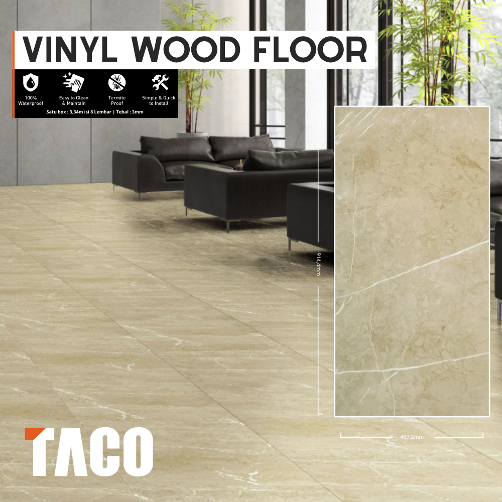 Jual Lantai Vinyl TACO | SPC | Lantai Motif Batu | Lantai Motif Marmer ...