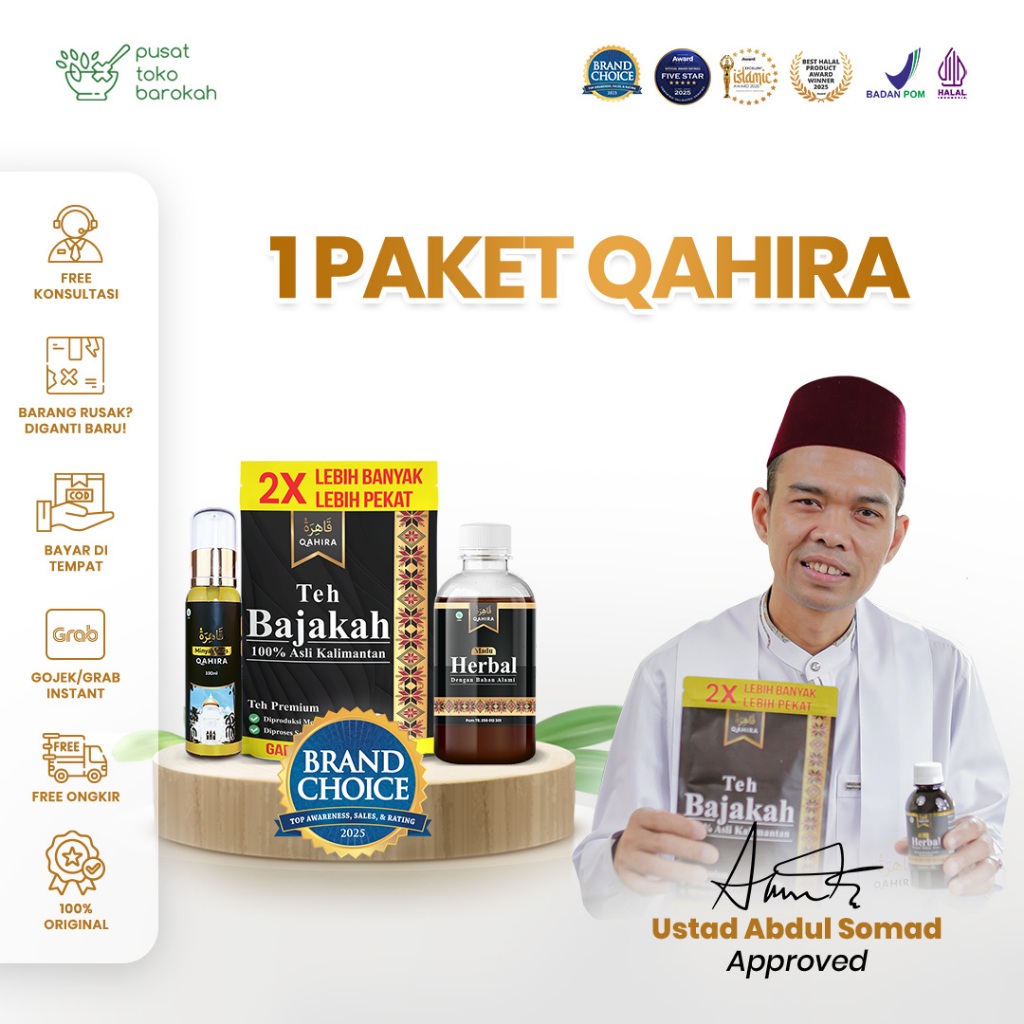 Jual Qahira Minyak Herbal Untuk Penggunaan Luar Bantu Kempeskan ...