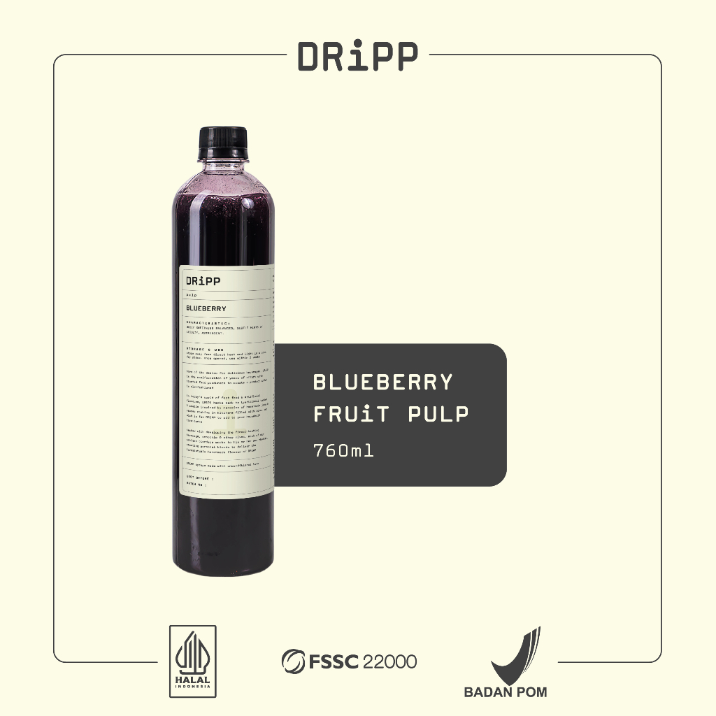 Jual DRiPP Blueberry Syrup - Perasa Minuman Berbentuk Sirup Pisang ...