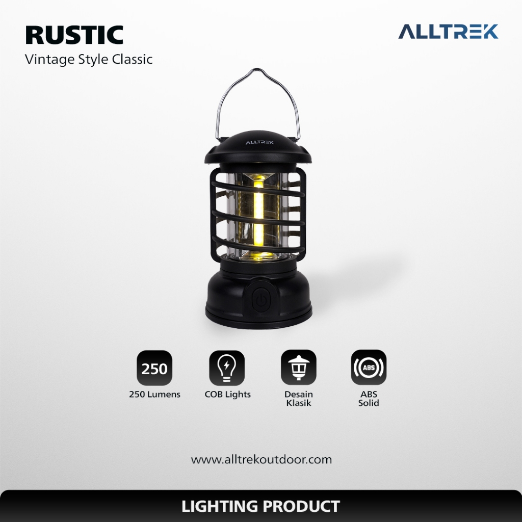 Jual ALLTREK Lampu Tenda Camping RUSTIC Lentera Outdoor Vintage Style ...
