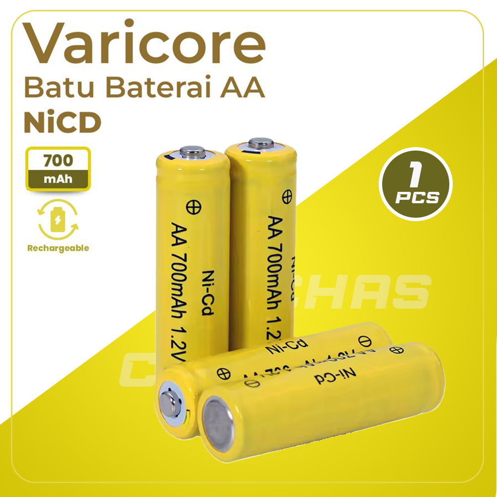 Jual VARICORE Baterai Cas AA Batrei isi Ulang Batre Ukuran A2 ...