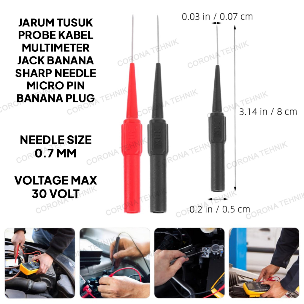 Jual Jack Banana Sharp Needle Micro Pin Banana Plug Jarum Tusuk Probe ...