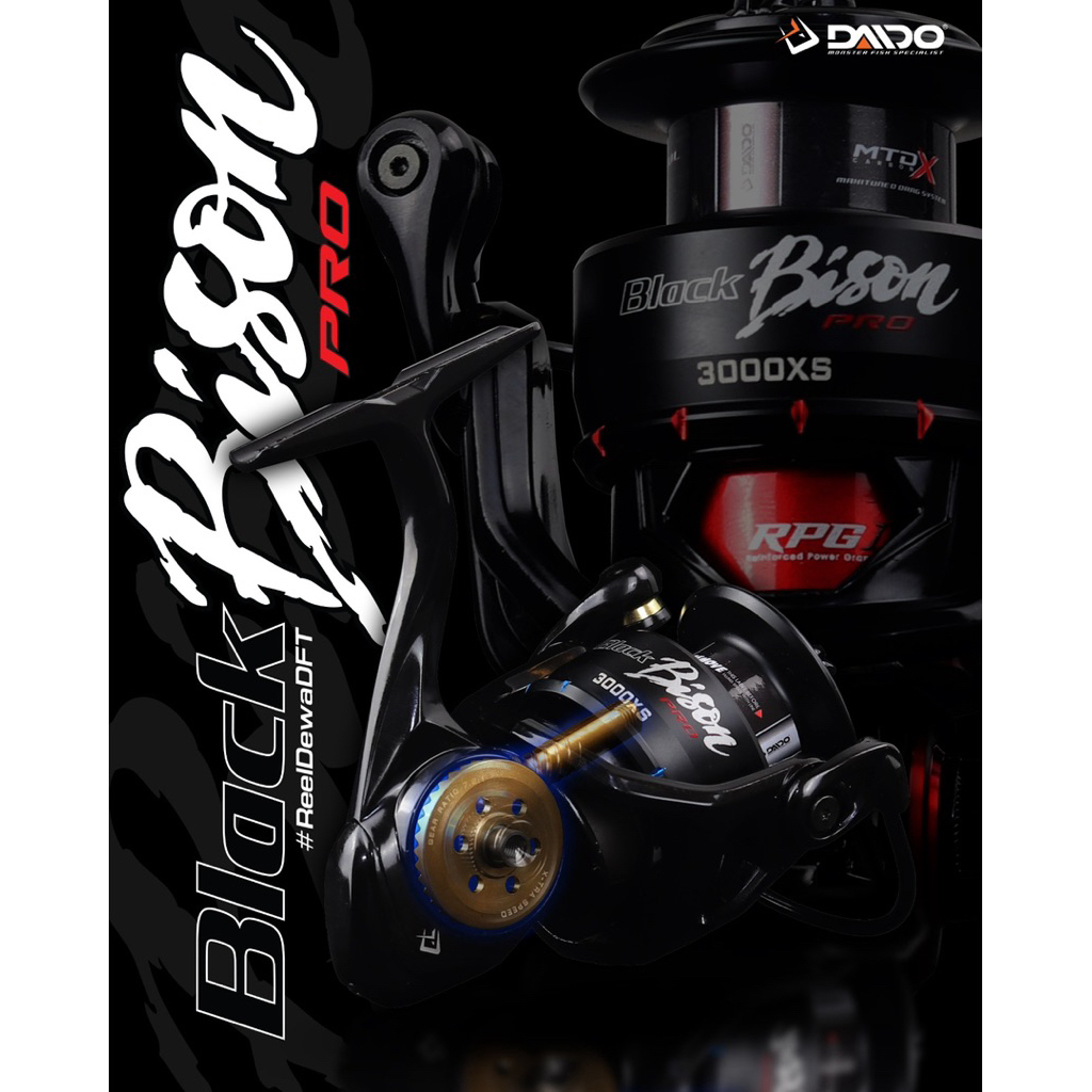 Jual REEL POWER HANDLE DAIDO BLACK BISON PRO X-TRA SPEED 7:2:1 Gear ...