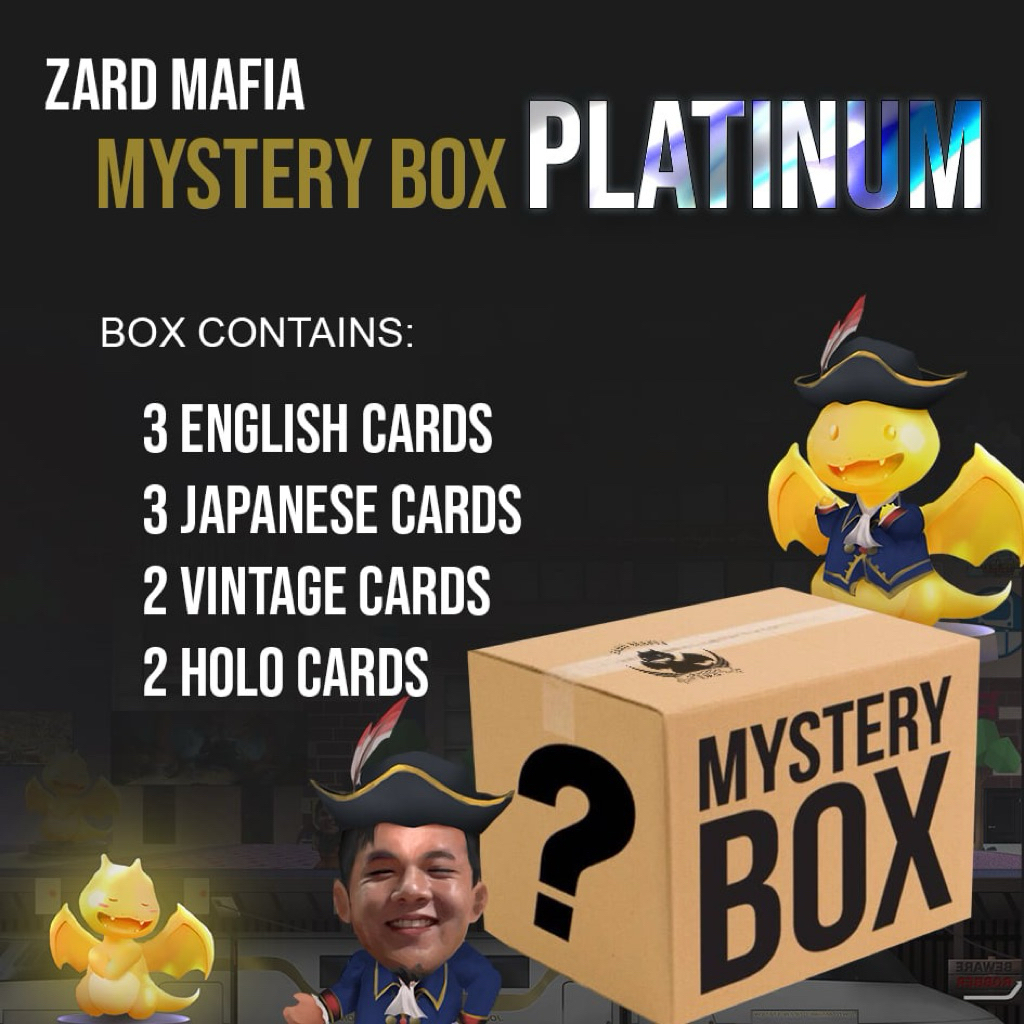 Jual Zard Mafia MYSTERY BOX Platinum (berisi kartu pokemon tcg card ...