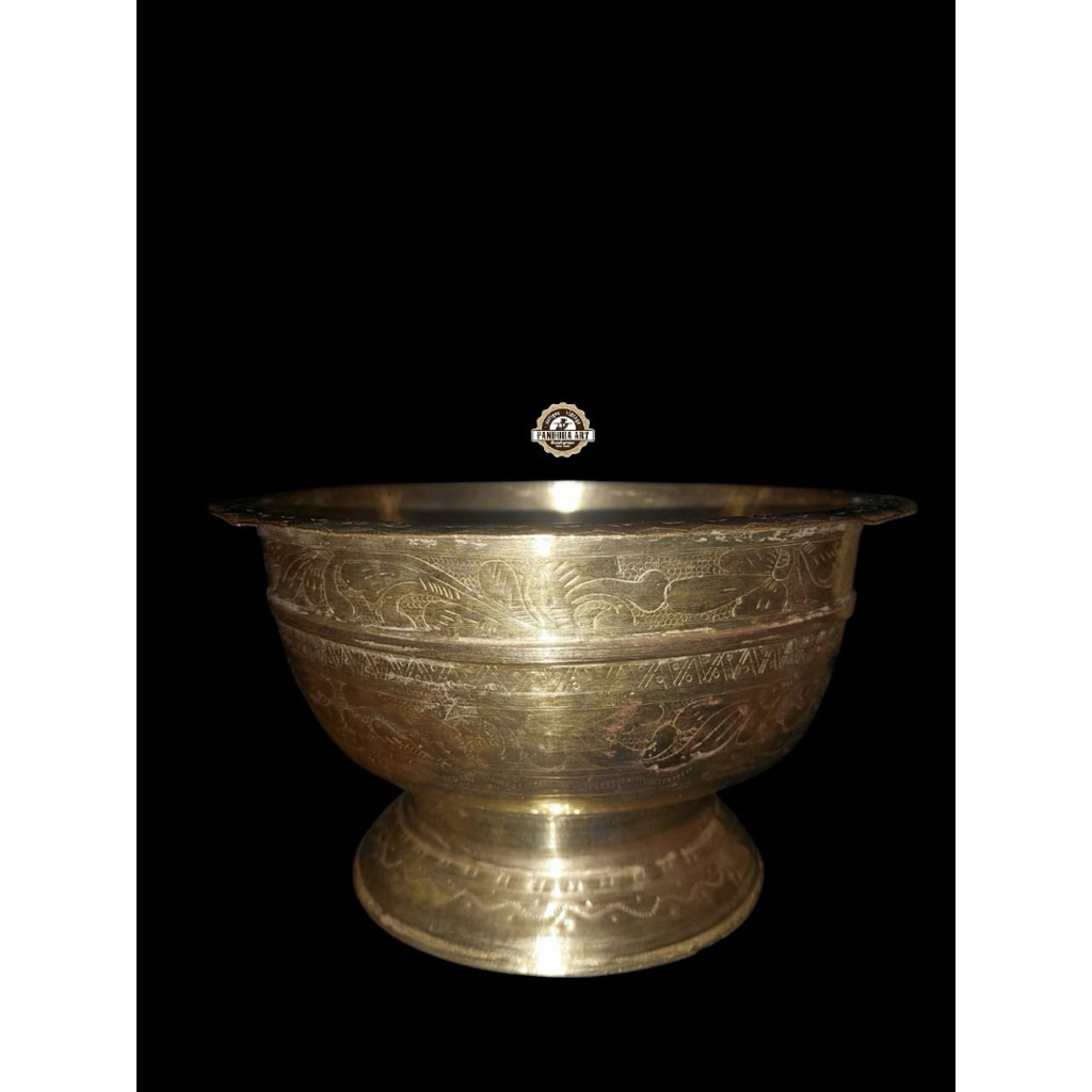 Jual Bokor kuningan ukir lawas size MEDIUM ( B935 ) | Shopee Indonesia