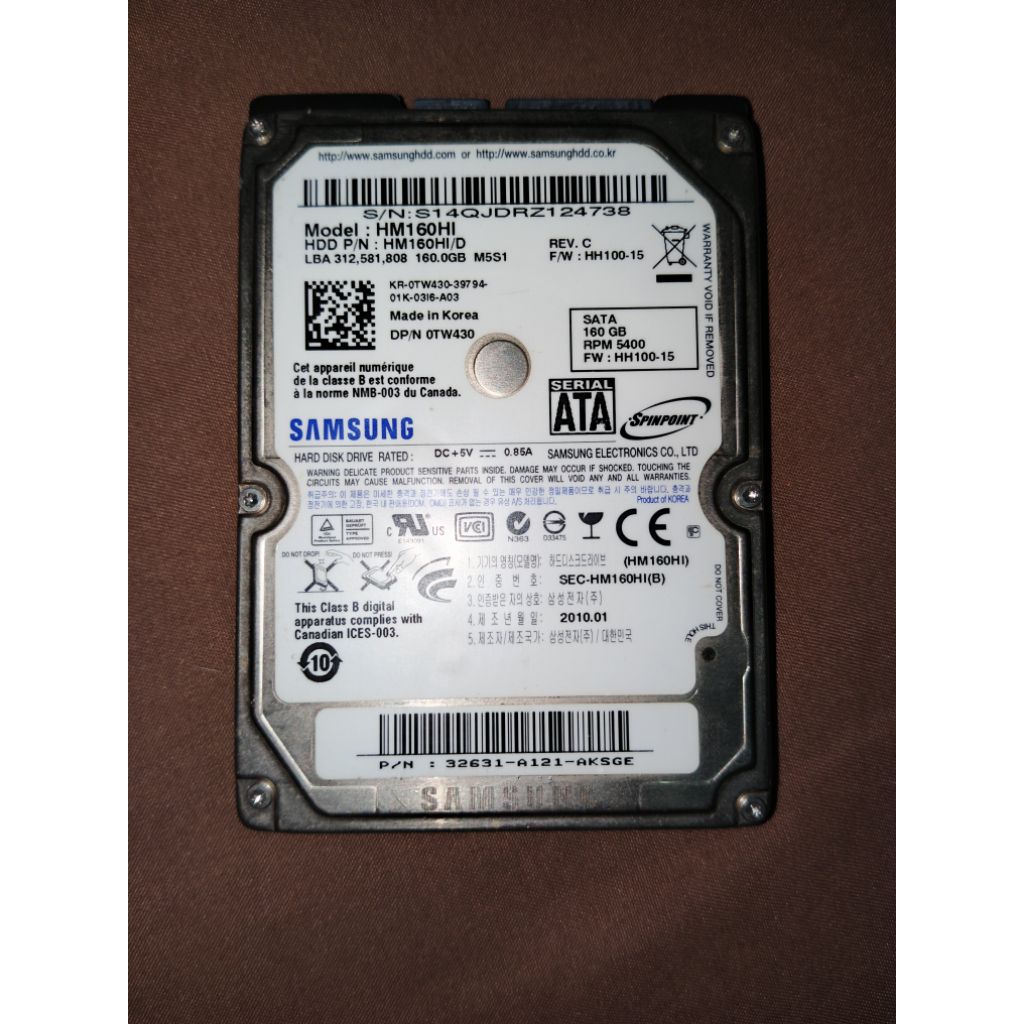 Jual HDD Hardisk & Flashdisk Laptop Rusak 160gb & 2gb | Shopee Indonesia
