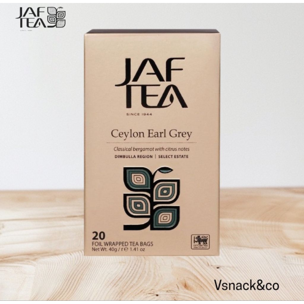 Jual JAF Tea Clasic Black - Ceylon Earl Grey 40gx20 Tea Bags | Shopee ...
