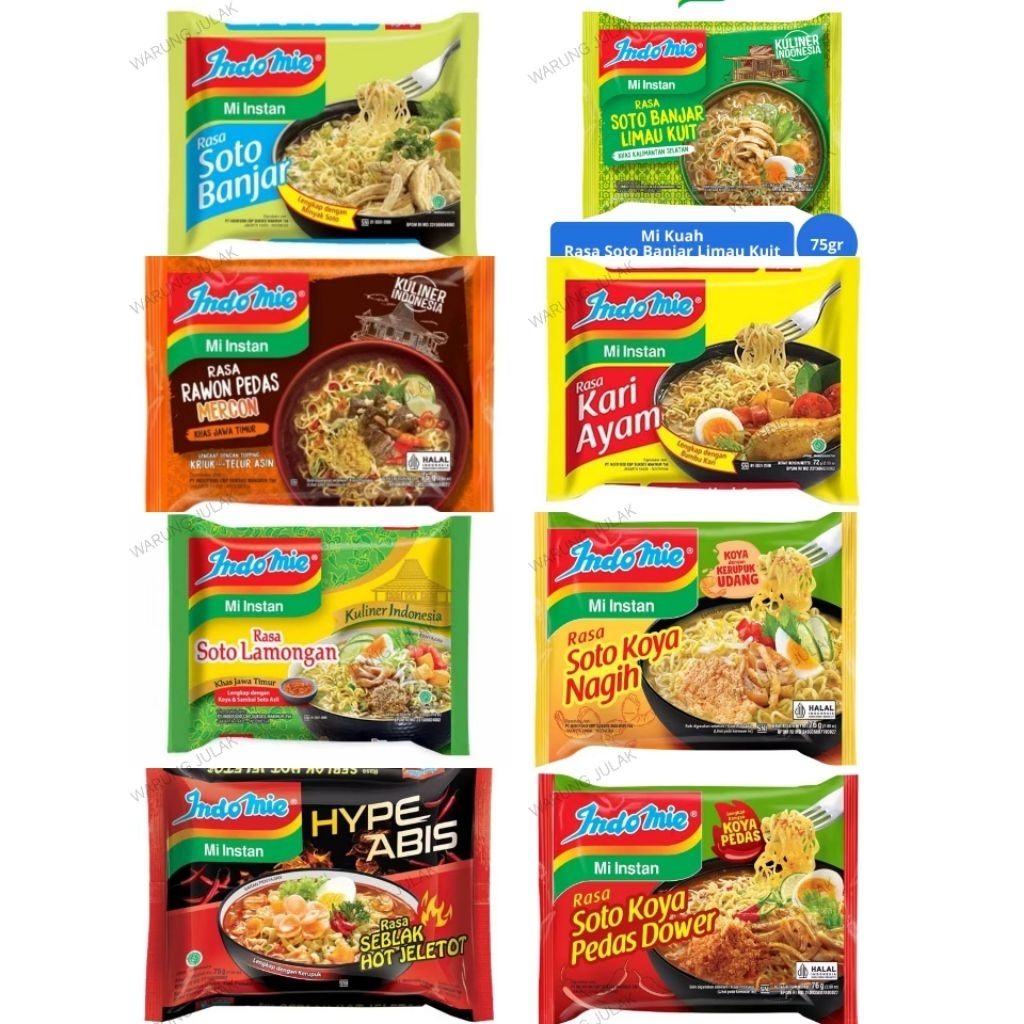 Jual Aneka mie instan indomie KUAH ALL variant | Shopee Indonesia