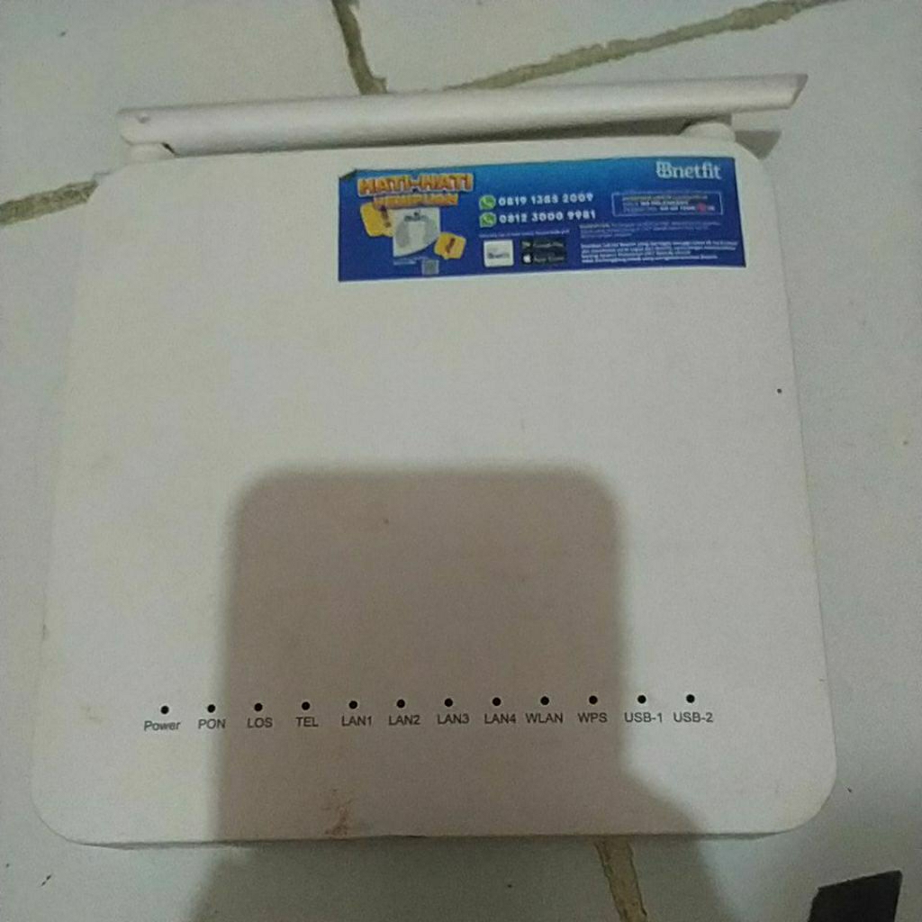 Jual Router tipe model F670L port biru tanpa adaptor, garansi nyala dan ...