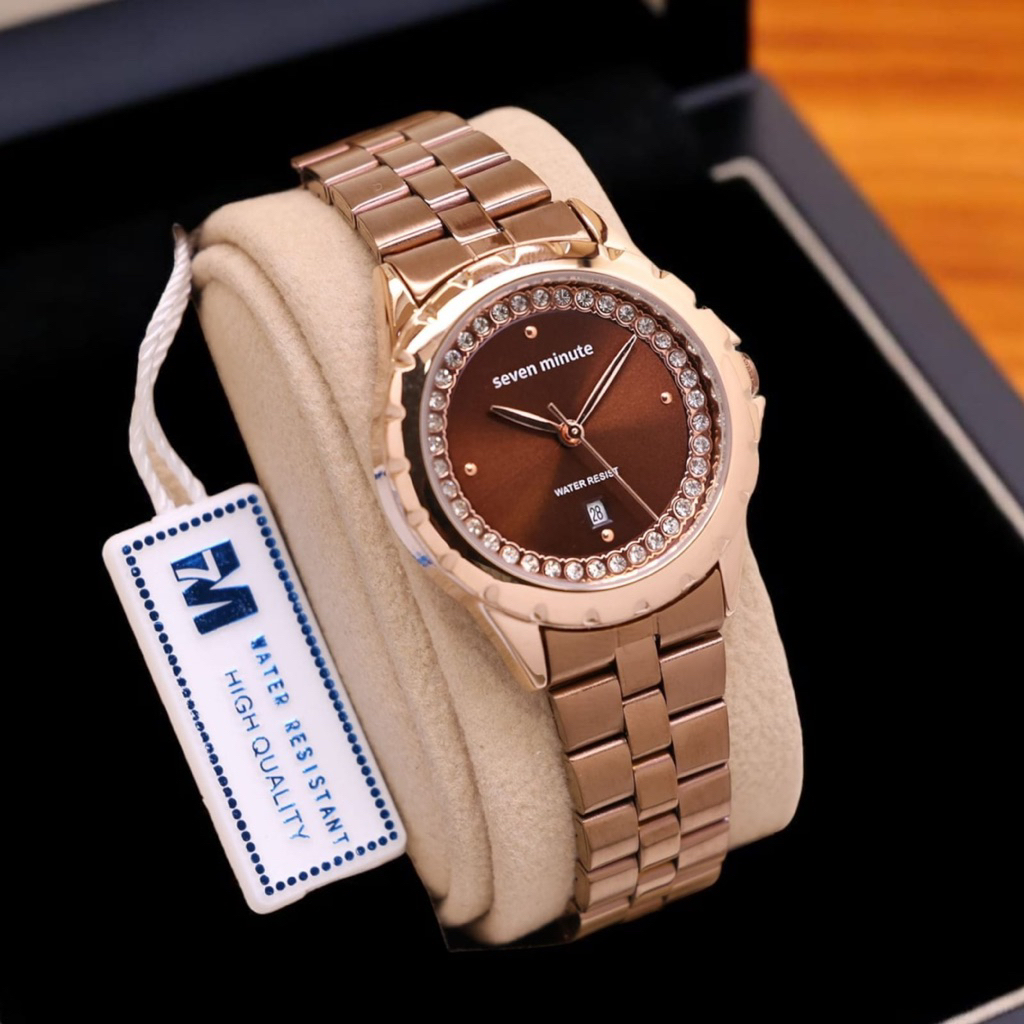 Jual NEW JAM TANGAN WANITA CEWEK SEVEN MINUTE 32MM RANTAI M780 ORIGINAL ...
