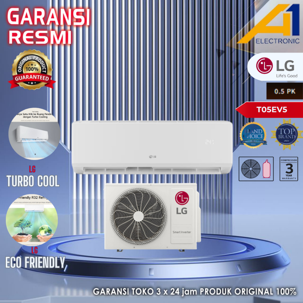 Jual AC LG 0.5PK T05EV5 INVERTER / LG AC 1/2 PK T05EV5 INVERTER ...